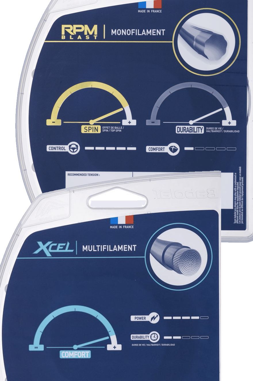 Babolat RPM Blast 17 + XCEL 16g Hybrid 6m+6m Tennis String Set – Sports ...