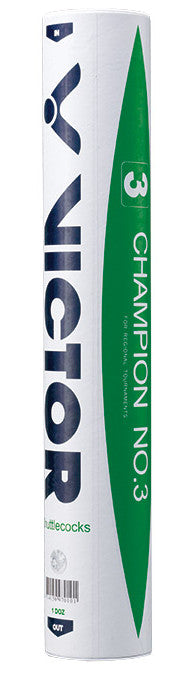 Victor Champion #3 Feather Shuttle (Dozen - 12 Shuttles) – Sports Virtuoso